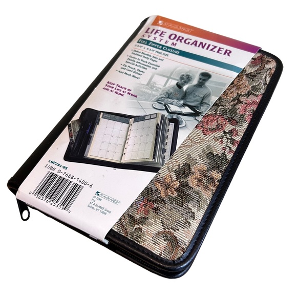 Office | New Life Organizer Planner Tapestry Zippered Binder Folder ...